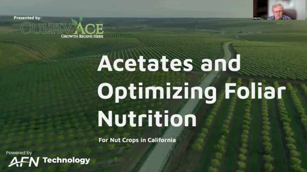 Acetates and Optimizing Foliar Nutrition for Nut Crops in California ...